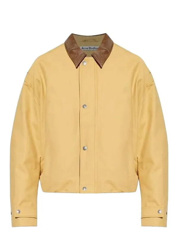Acne Studios Faux Leather Collar Jacket - No