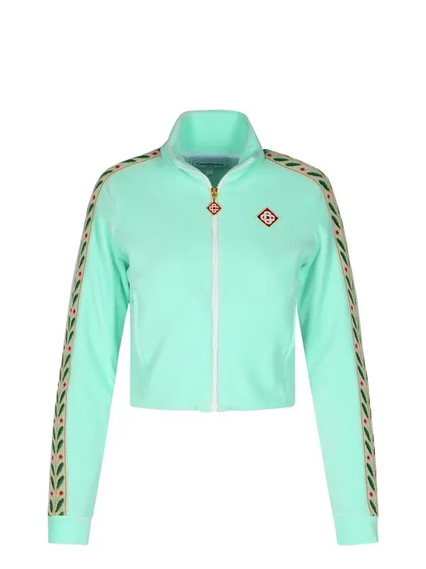 Casablanca Laurel Track Zipped Sweatshirt - Green