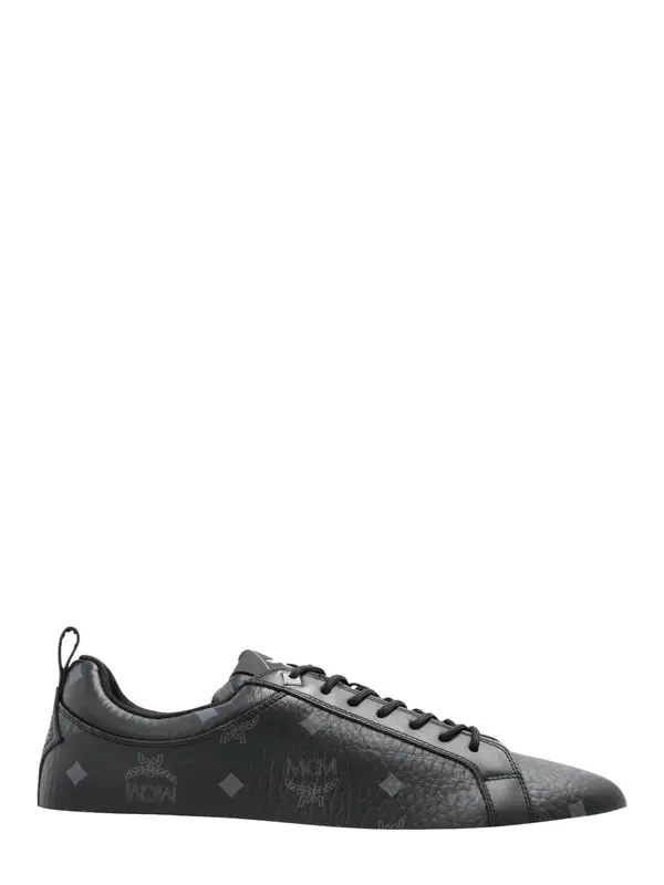 Mcm Neo Terrain Monogram Low-top Sneakers - Black