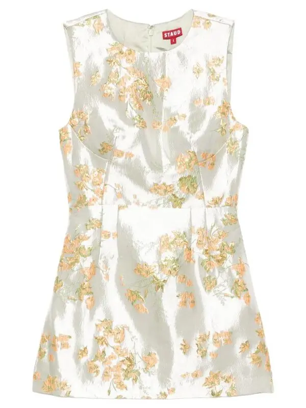 Staud Garden Sleeveless Mini Dress - Gray