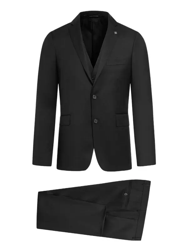 Tagliatore Single-breasted Three-piece Suit Set - Black