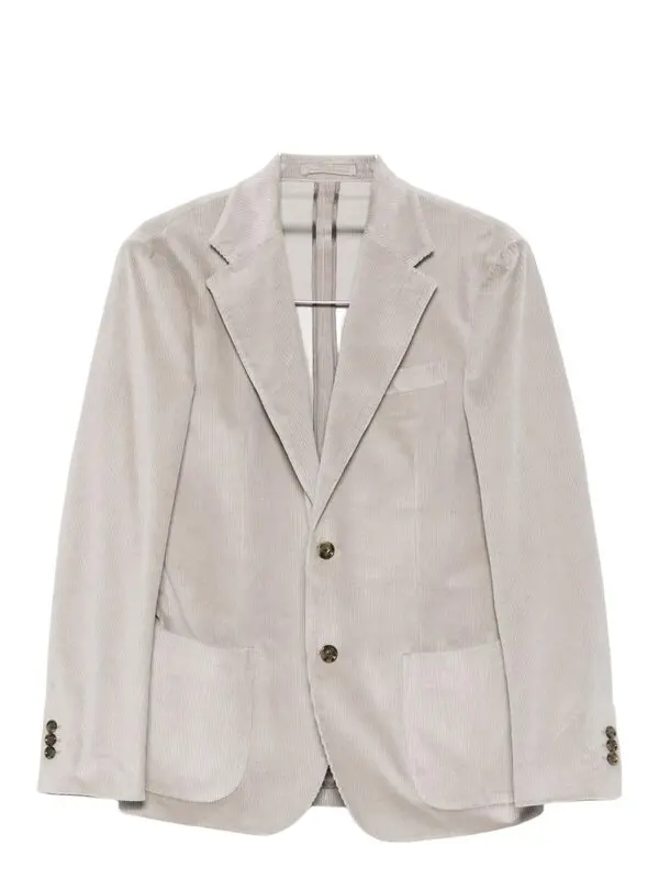 LARDINI Single-breasted Blazer - White