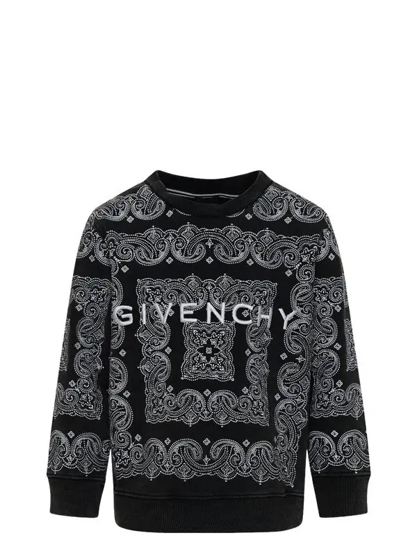 Givenchy Logo Long-sleeved Hoodie - Black