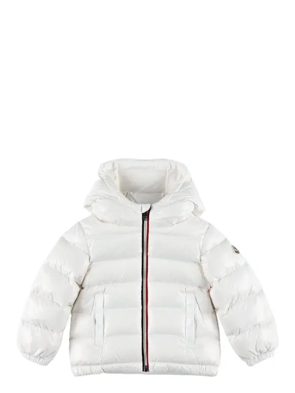 Moncler Aubert Hooded Down Jacket - White