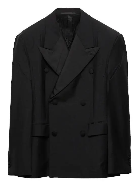 Prada Double-breasted Blazer - Black