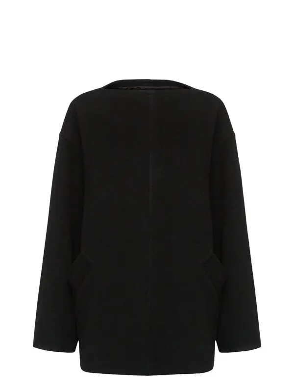 MAISON MARGIELA Boatneck Oversized Sweatshirt - Black