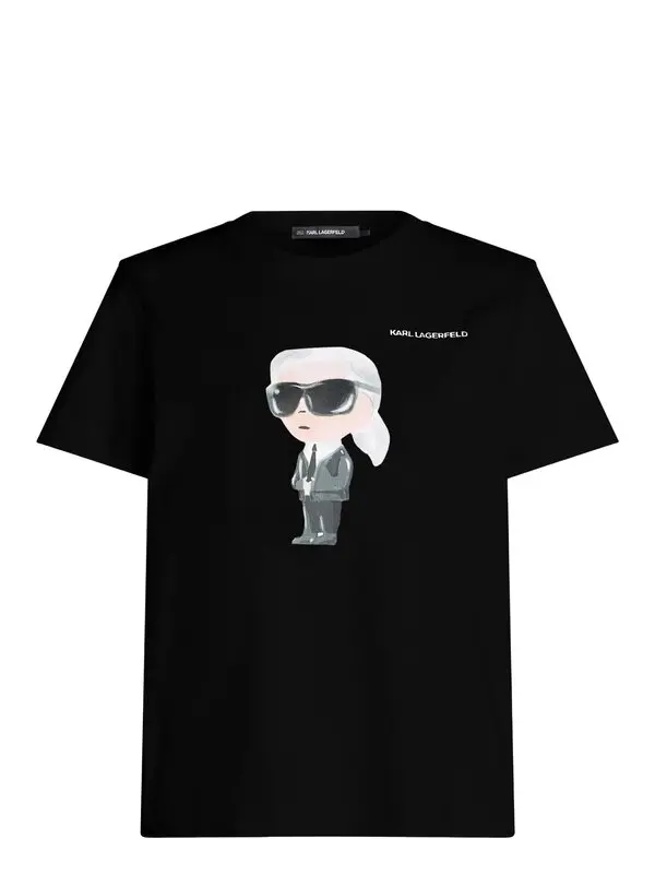 Karl Lagerfeld Printed T-shirt - Black