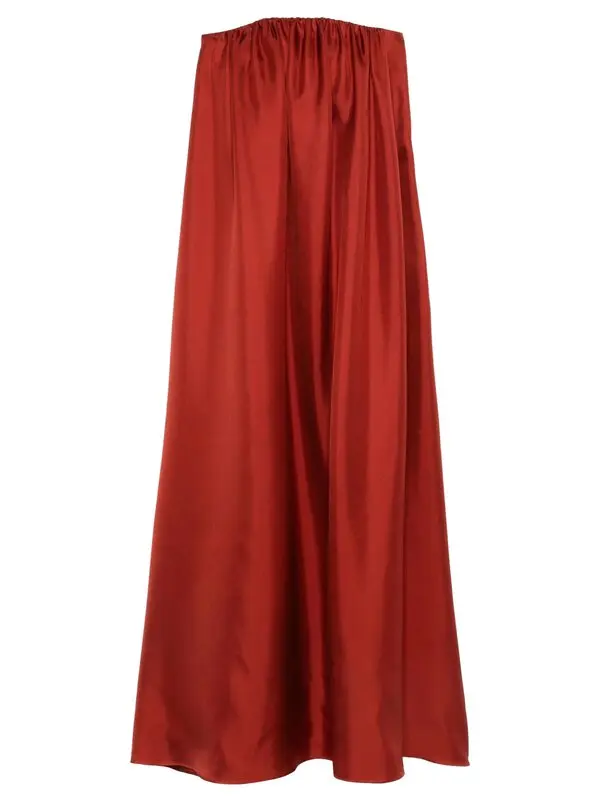 Max Mara Edda Dress Off-the-shoulder Maxi - Red
