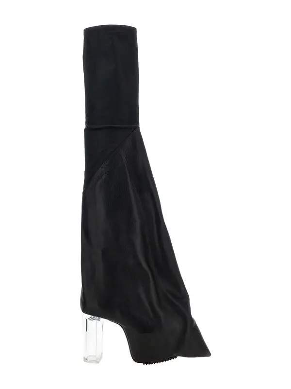 Rick Owens Taco Kiss Boots - Black