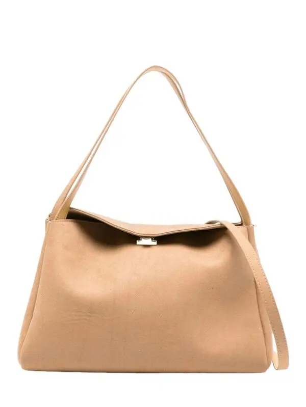 THEMOIRE Flap Shoulder Bag - Nude