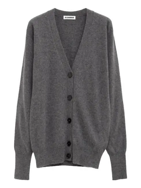 JIL SANDER Button-down Cashmere Cardigan - Black