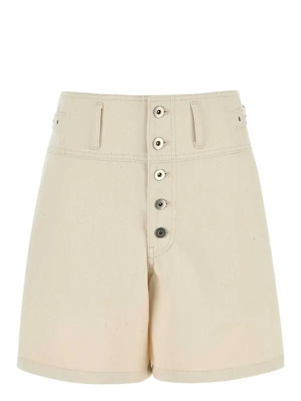 JIL SANDER Denim Bermuda Shorts - Nude