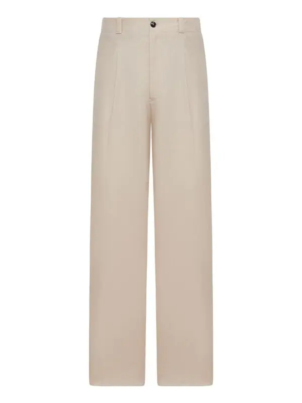Giorgio Armani Pleated Trousers - Nude