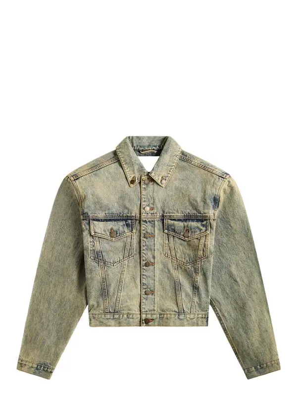 ENTIRE STUDIOS Button-front Denim Jacket - Nude