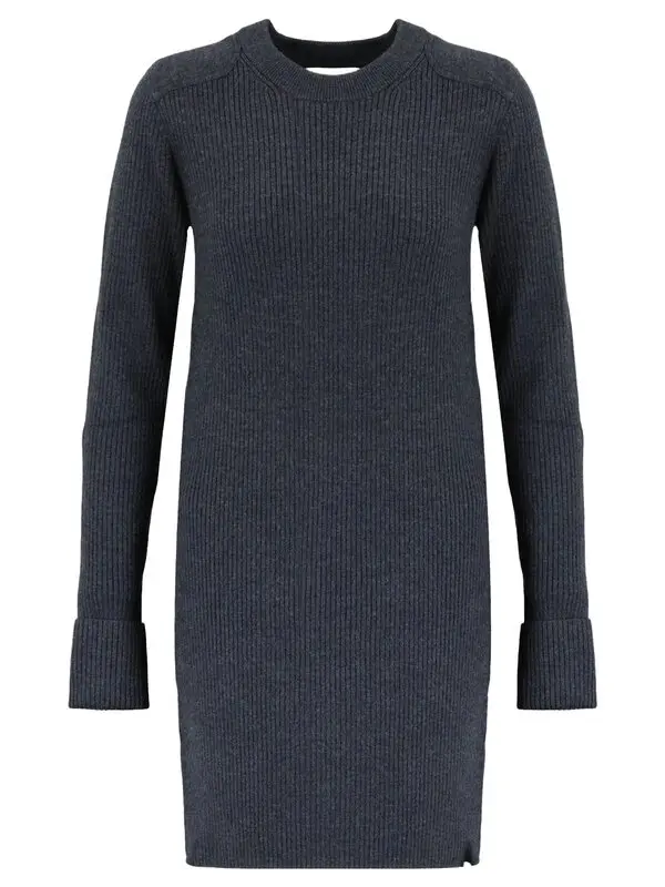 Isabel Marant Étoile Long-sleeved Ribbed Dress - Grey