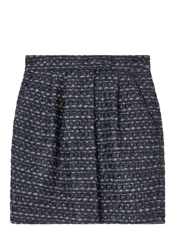 Emporio Armani Tweed Mini Skirt - Grey