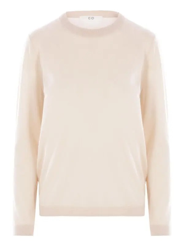 Co Crew Neck Long Sleeve Sweater - Nude