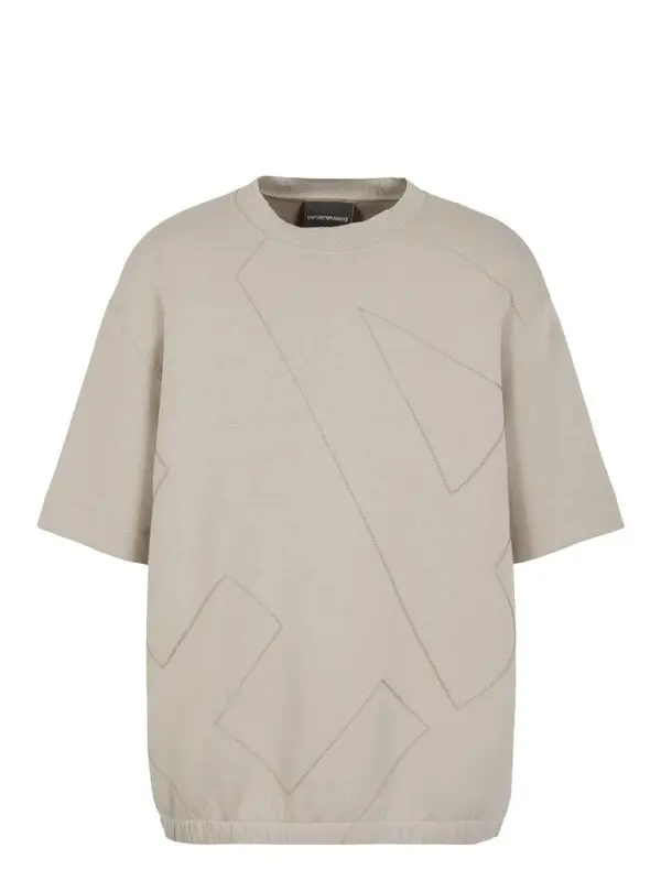 Emporio Armani Short-sleeved Round Collar T-shirt - Nude