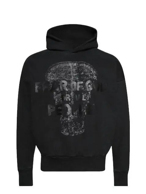 Fear Of God Le Panteres" Graphic Hoodie - Black
