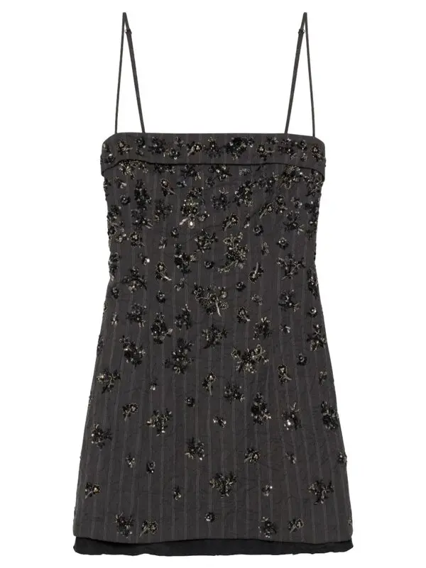 Simkhai Embellished Mini Dress - Black