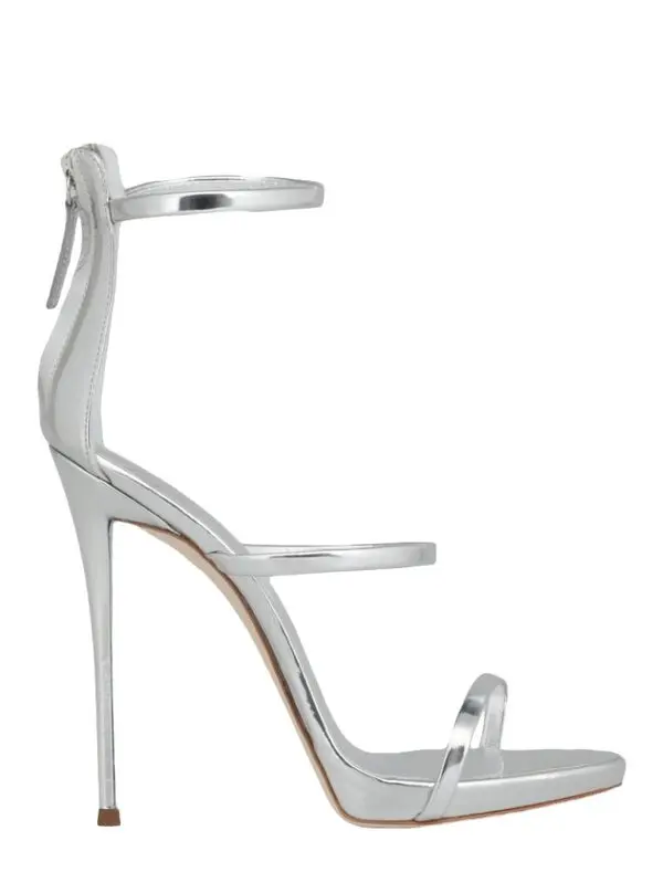 GIUSEPPE ZANOTTI Harmony Silver Sandals - Gray