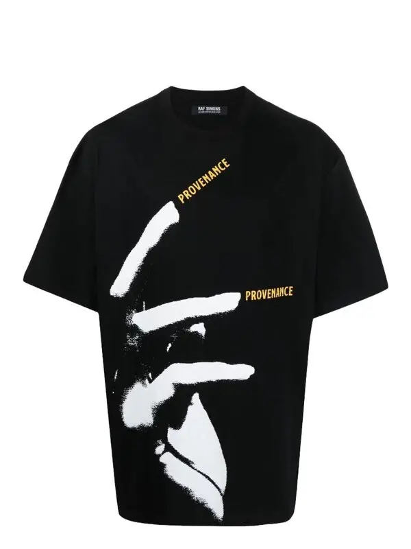 Raf Simons Graphic-print T-shirt - Black