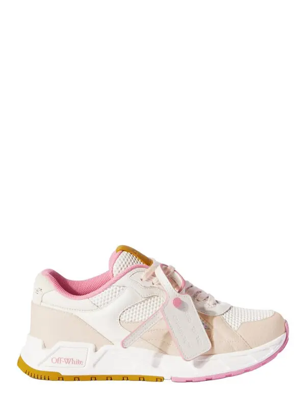 Off-White Kick Off" Lace-up Sneakers - White And Pink