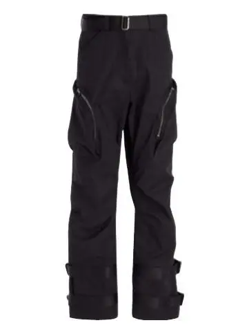 Dior Belt Loop Straight Leg Pants - Black