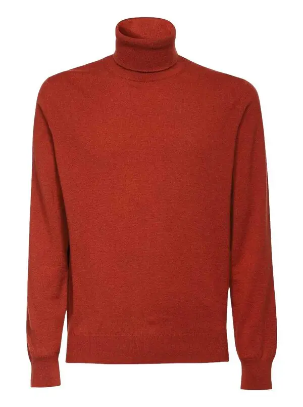Zegna High-neck Long-sleeve Sweater - Red