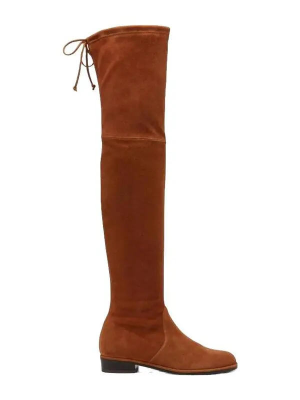 STUART WEITZMAN Lowland Thigh-high Boots With Lace Back Detail - Brown