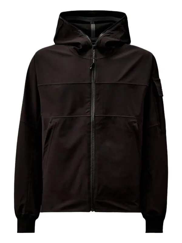 C.P. COMPANY Hooded Zip-up Jacket - Black