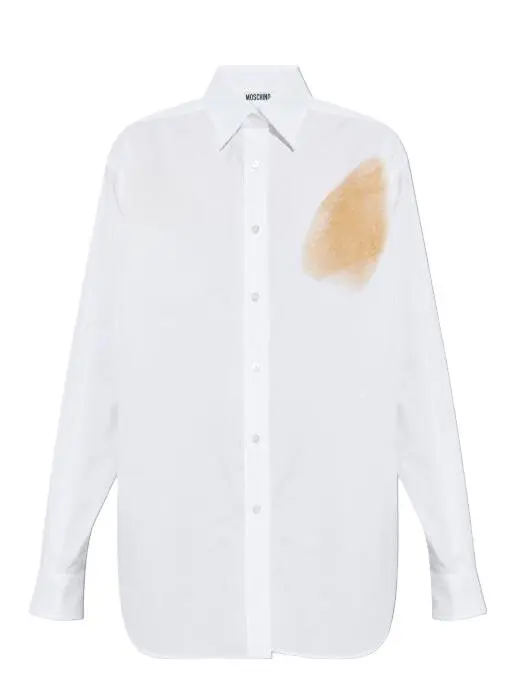 Moschino Abstract Print Shirt - White