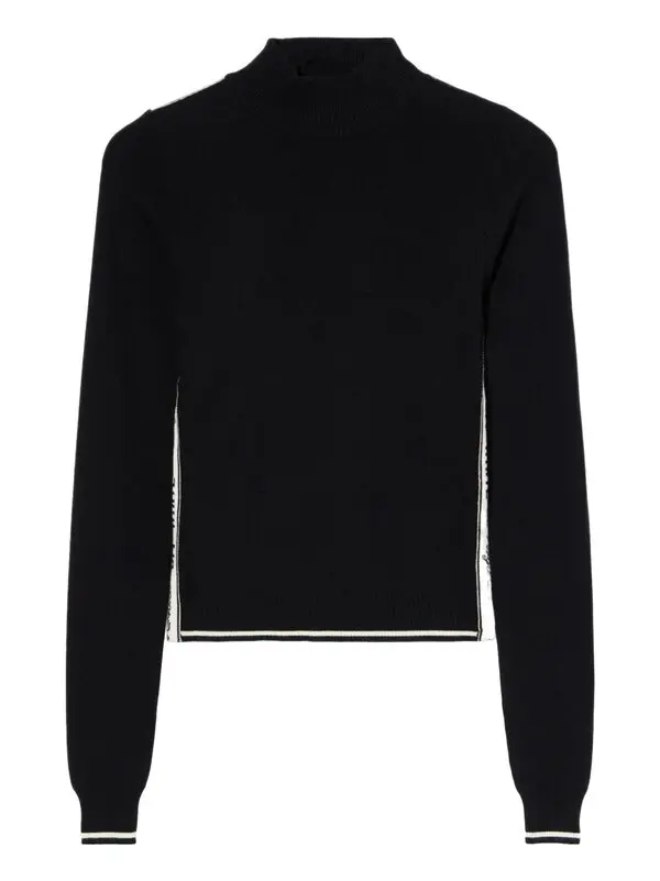 Off-White Logoband High Neck Sweater - Black
