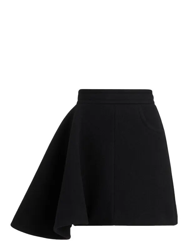 PATOU Asymmetrical Skirt - Black