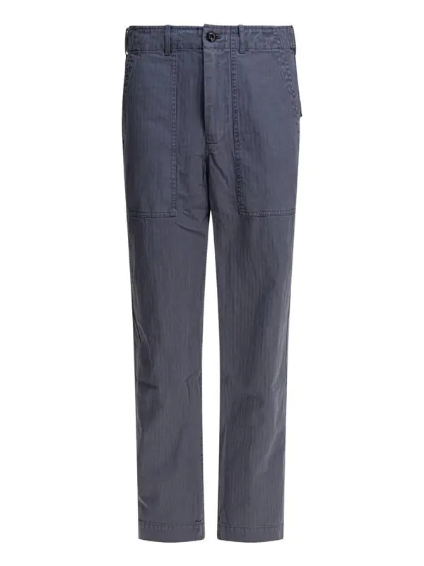 ALEX MILL Straight Leg Trousers - Storm Blue