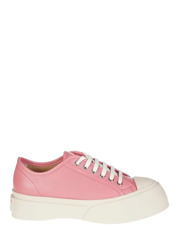 Marni Logo Patch Platform Sneakers - Pink