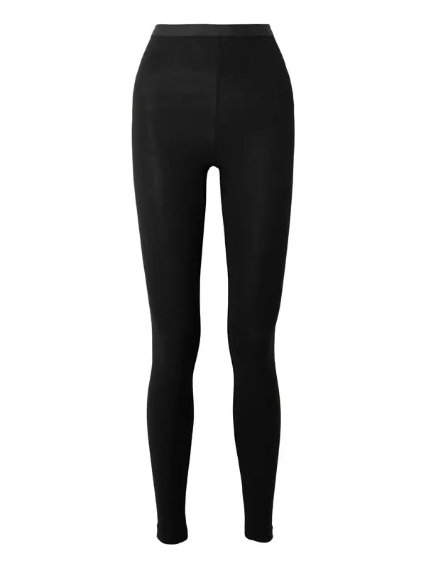 Magda Butrym Zip-detail High-waisted Leggings - Black
