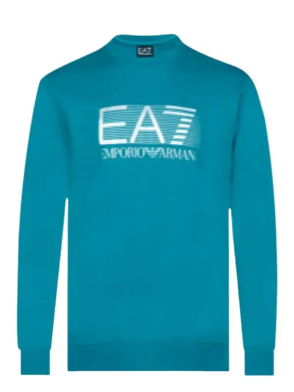 EA7 Crew Neck Printed Pullover - Green
