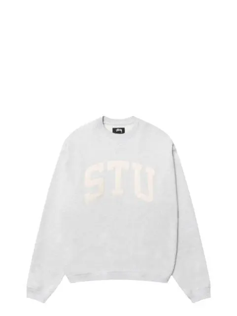 StÜssy Stu Relaxed Crewneck Sweatshirt - Grey