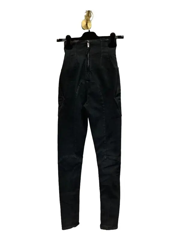 Rick Owens Zipper Leg Denim Trousers - Black