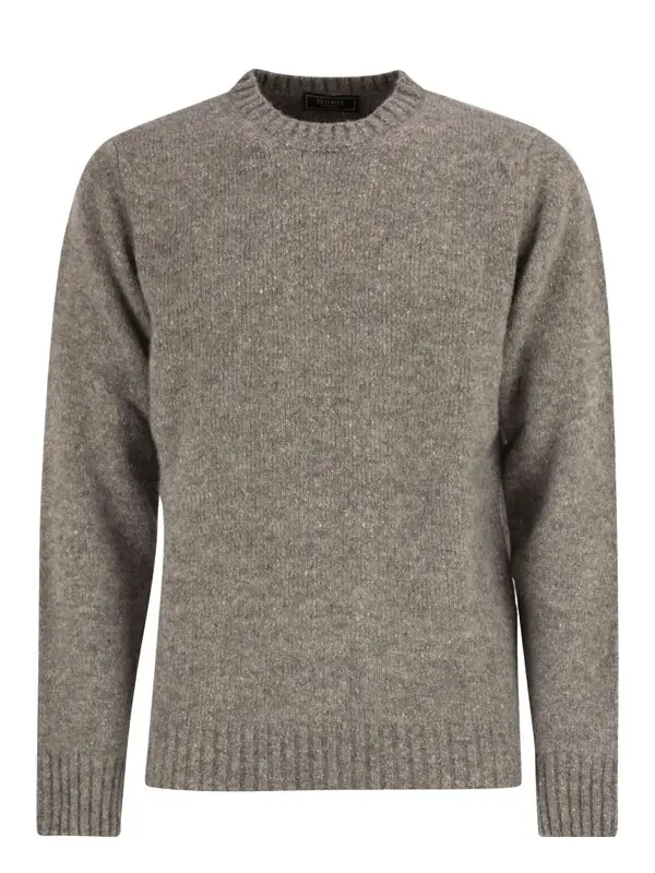 Peserico Ribbed Knitwear Long Sleeve Pullover - Gray
