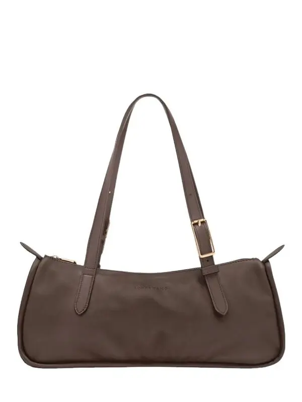 Longchamp Leather Shoulder Bag - Brown