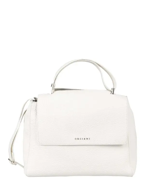 ORTIGNI Logo Handbag - White