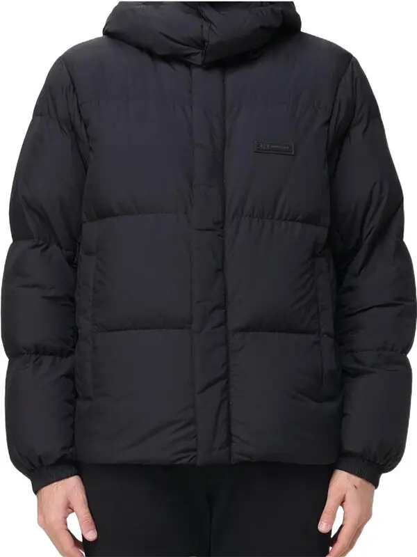 Armani Exchange Long Sleeve Padded Jacket With Hood - Black