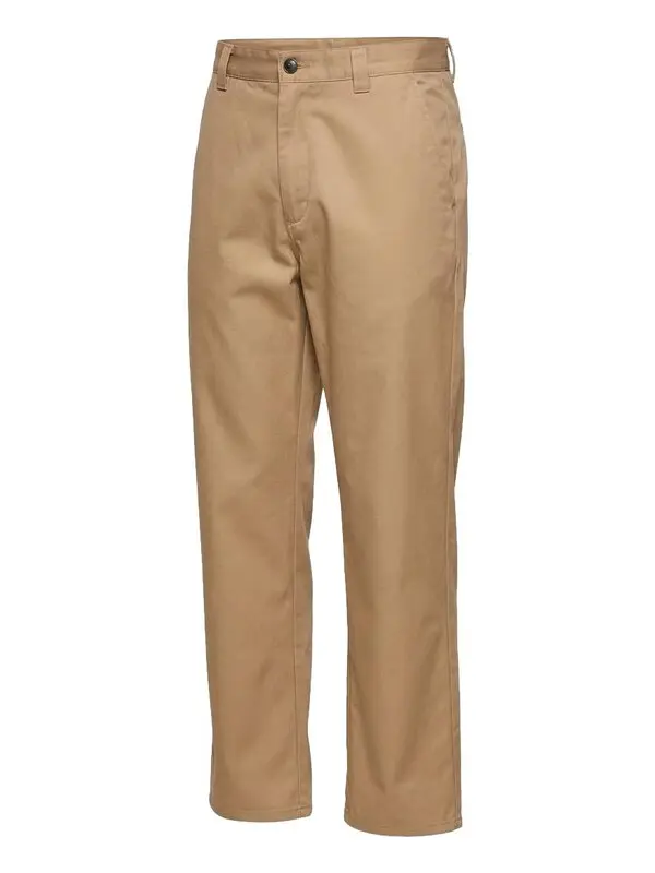 Gucci Logo Detailed Straight-leg Trousers - Beige