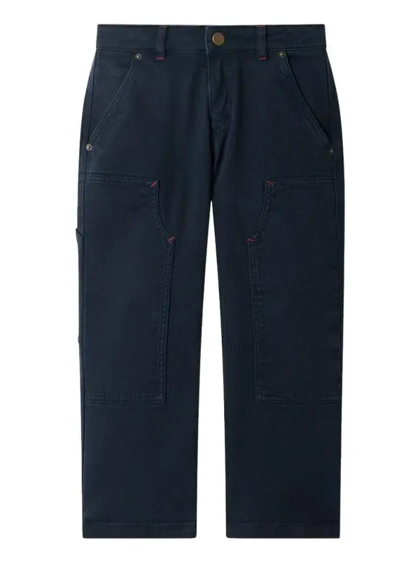 Bonpoint Ewann Organic Cotton Trousers - Navy Blue