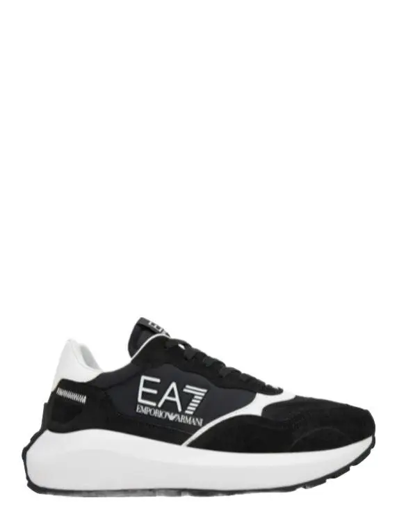 Emporio Armani Ea7" Logo Sneakers - Black