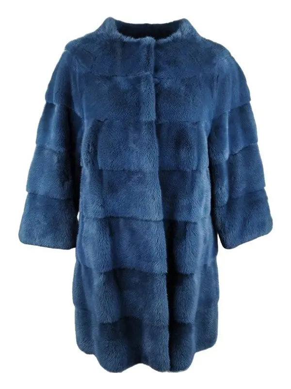 FRAME Fur Coat - Blue