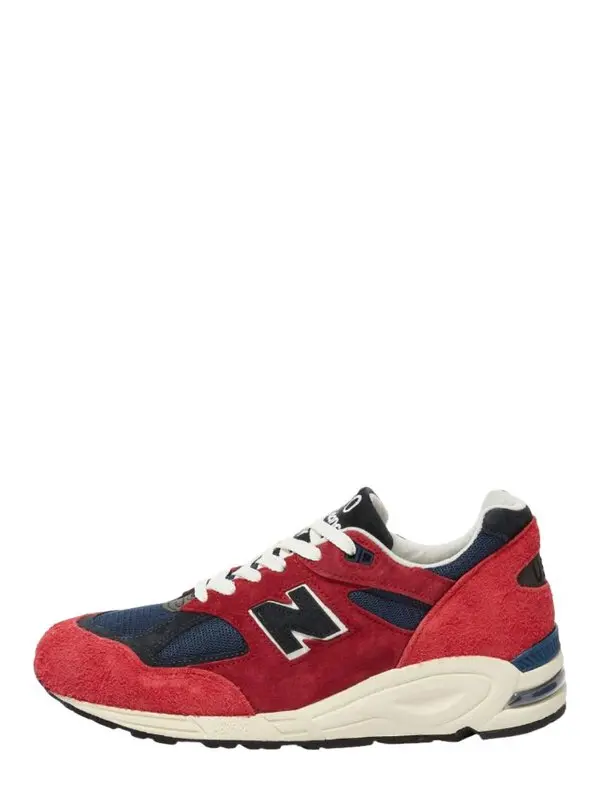 NEW BALANCE Low Top Suede And Mesh Sneakers - Red