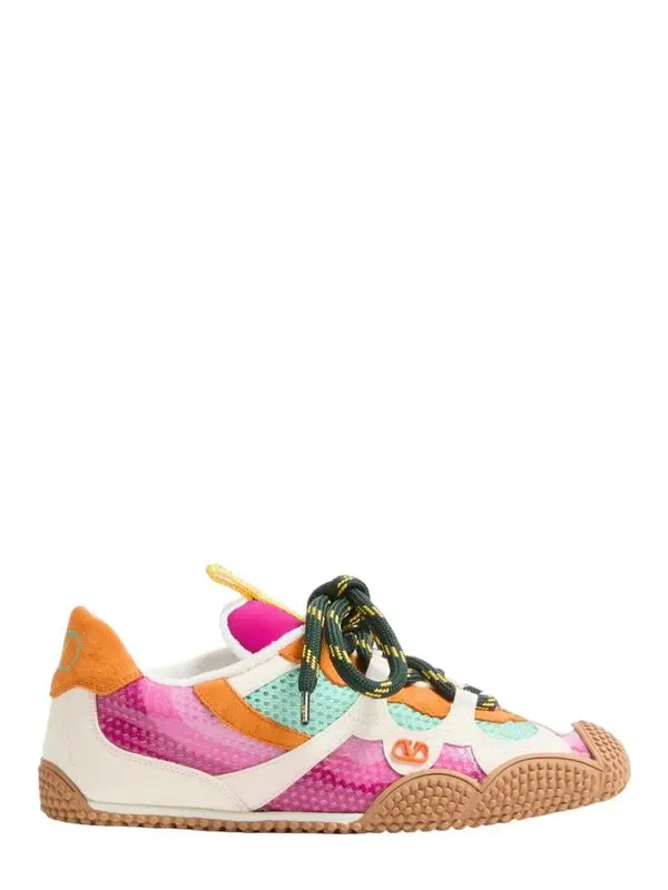 Valentino Garavani Amphibian Vlogo Signature Lace-up Sneakers - Fuchsia